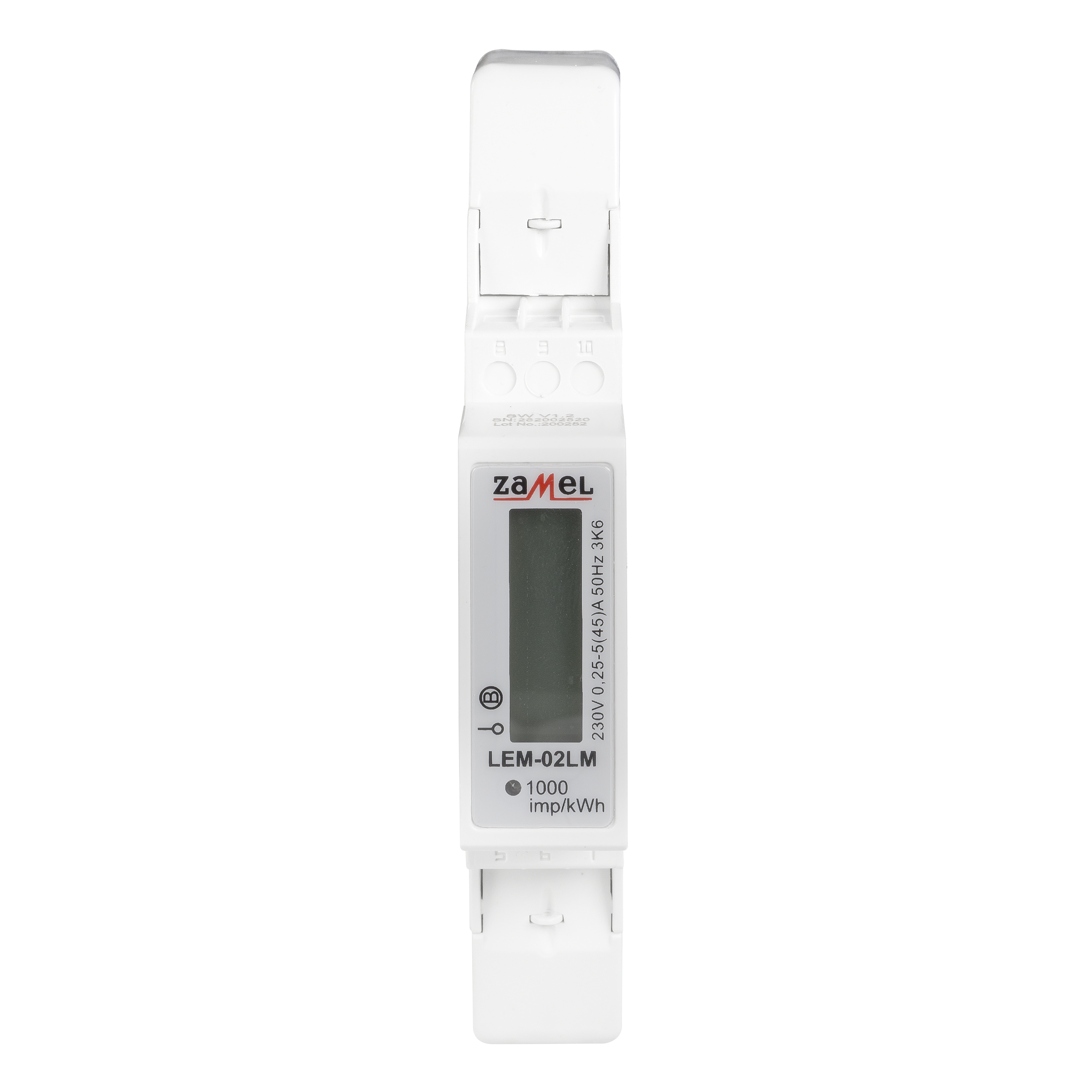 ELECTRIC ENERGY METER 1-PHASE LCD, MID TYP: LEM-02LM